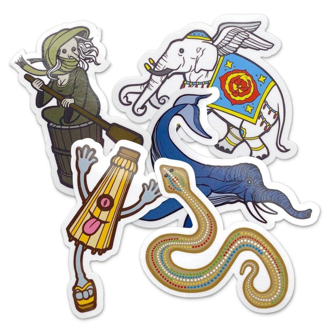 Mythological Characters From Around the World Vinyl Sticker Pack - Etsy