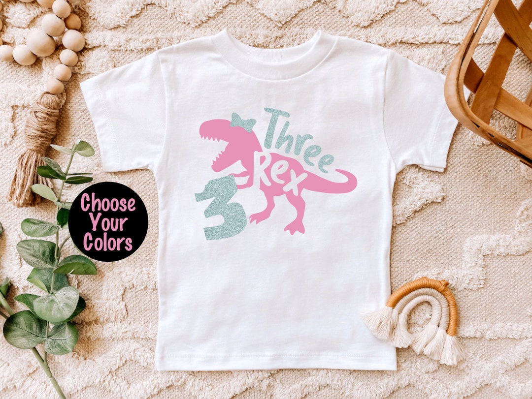 Three Rex Birthday Shirt 3 Rex Birthday Shirt Dinosaur - Etsy