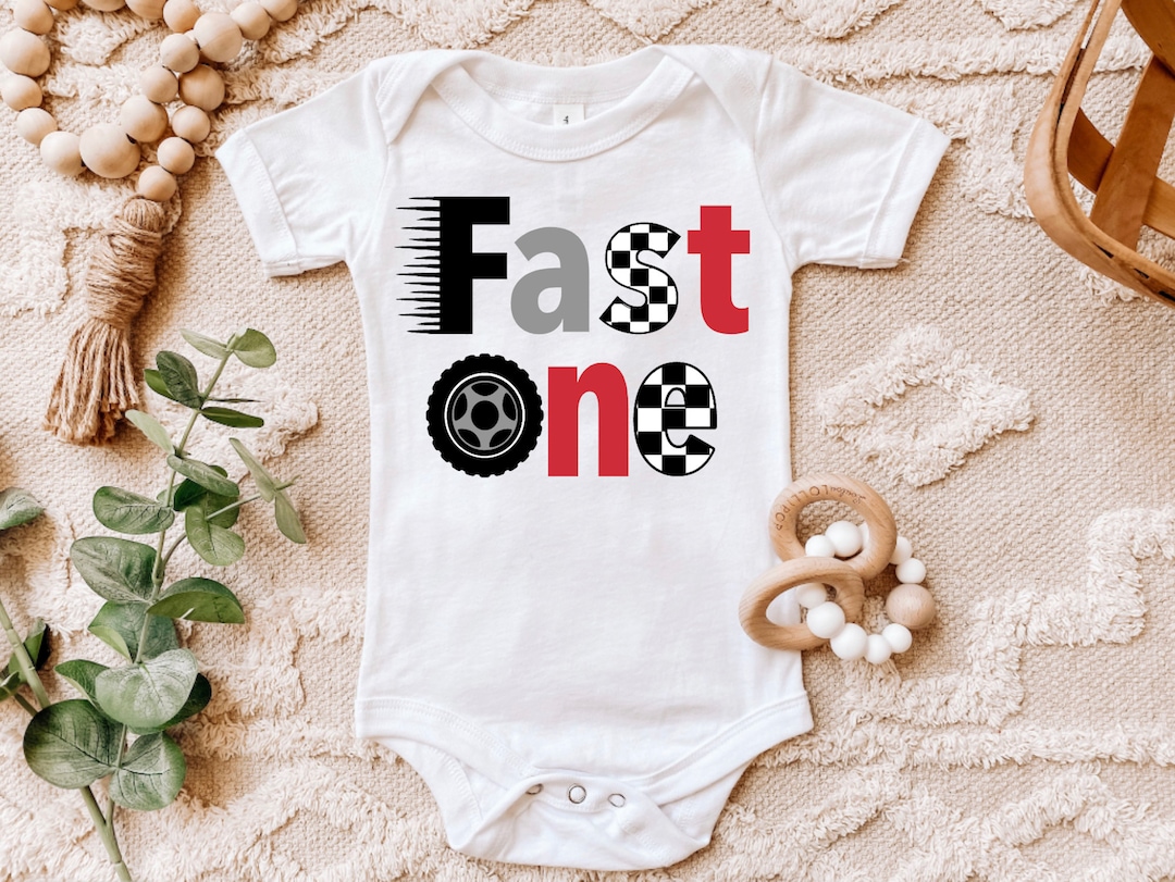 Fast 1 Birthday Shirt, 1st Birthday Shirt, Car Birthday Shirt, Fast One ...