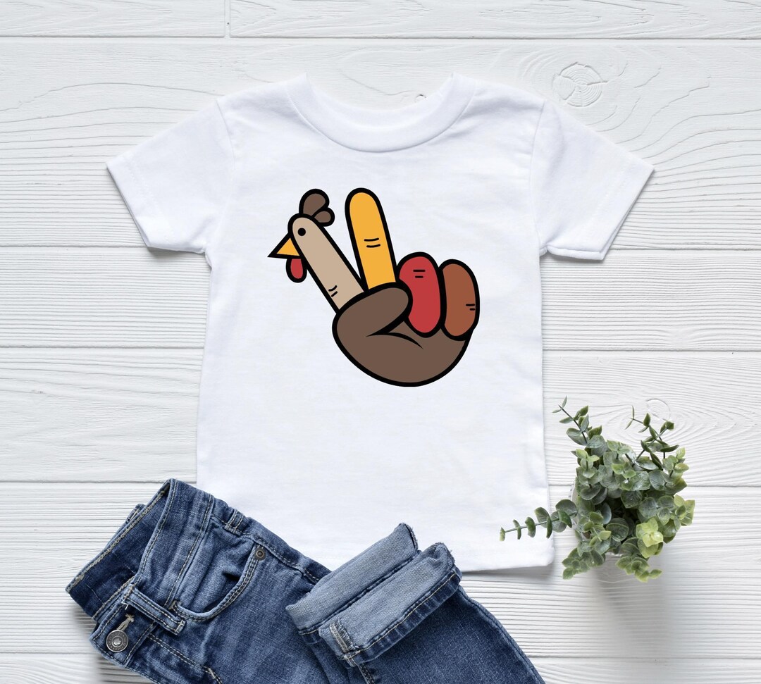 Turkey Peace Sign Thanksgiving Shirt - Etsy