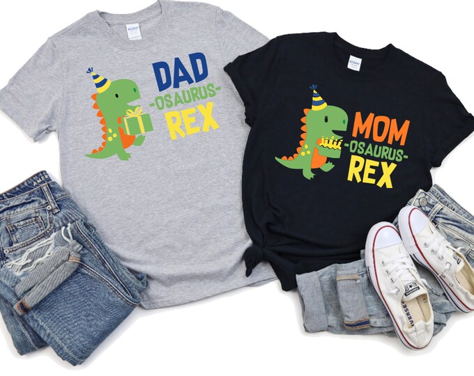 Mom O Saurus Dinosaur Shirt, Dad O Saurus Dinosaur Shirt, Dinosaur ...