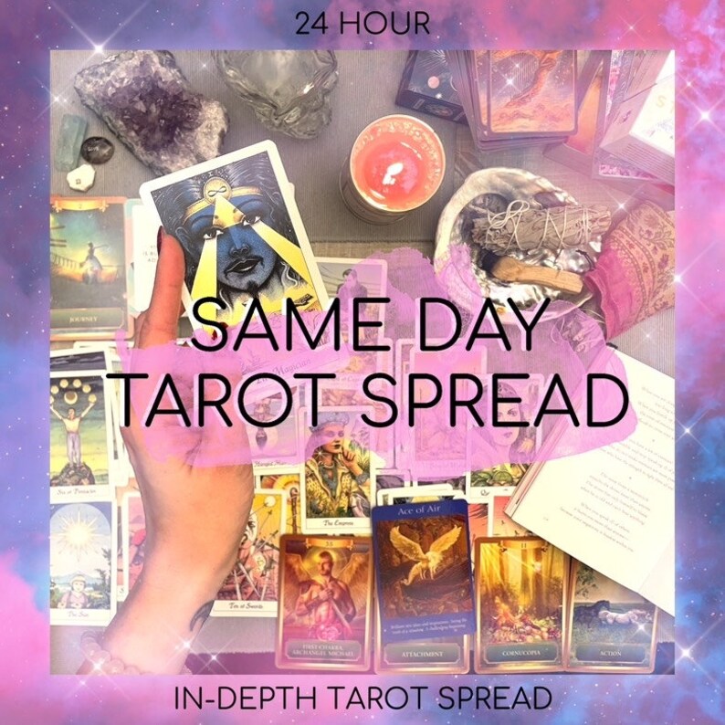 SAME DAY In-depth Tarot Spread. Past, Present, Future. Tarot, Oracle ...