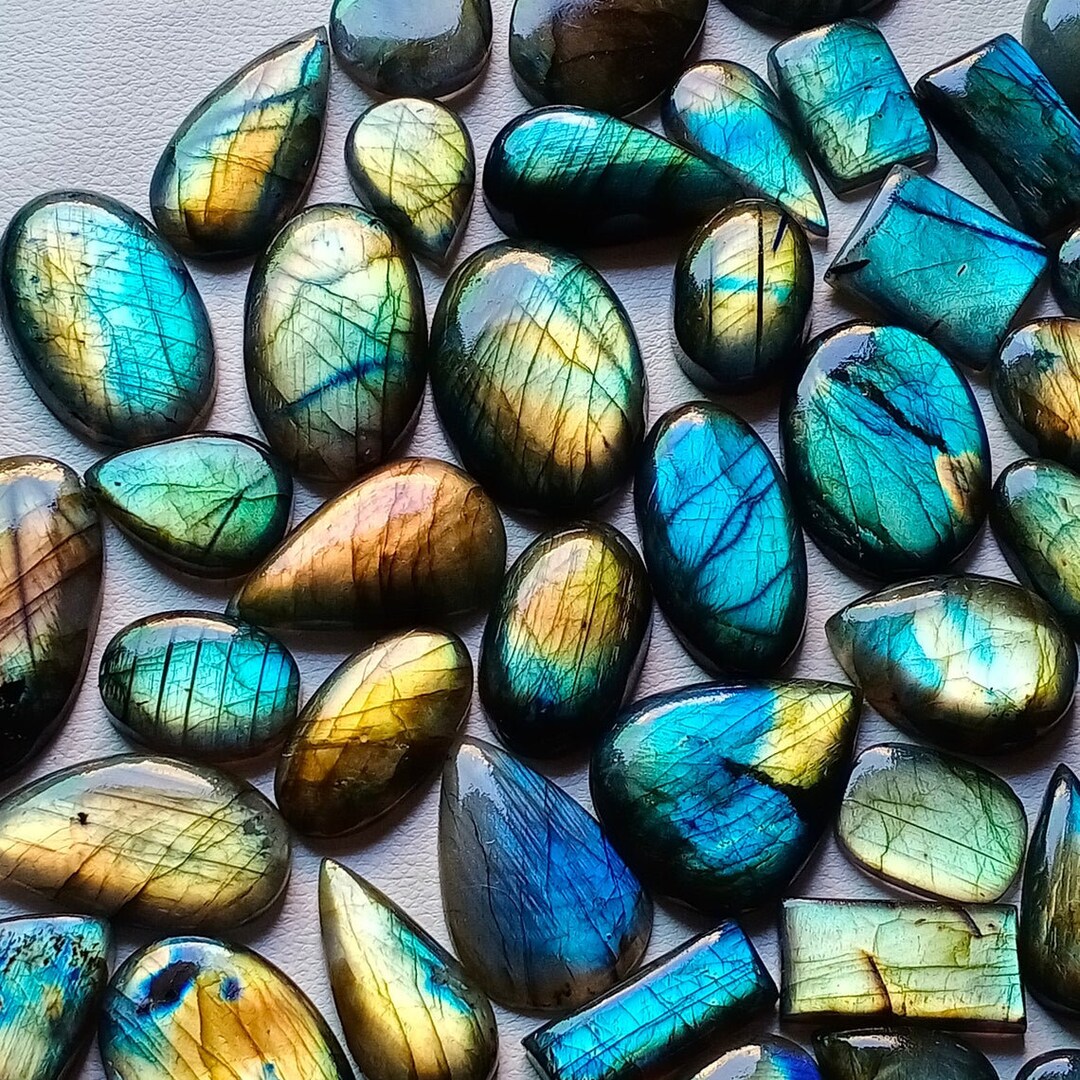 Labradorite Lot, Natural LABRADORITE CABOCHON Multifire Wholesale ...