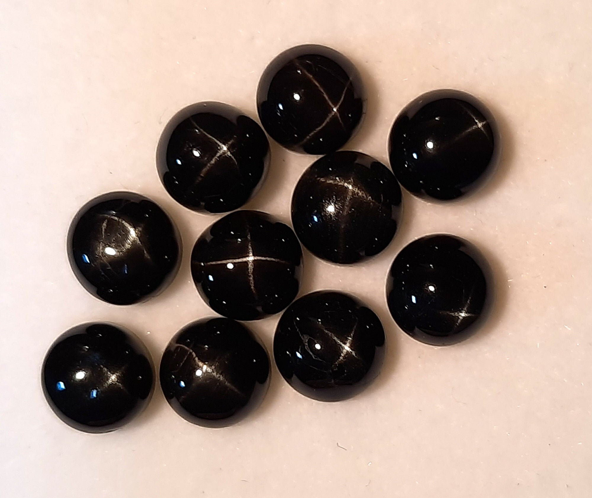 Black Star Diopside Gemstone Loose Blackstar Diopside Stone 7x7 Round ...