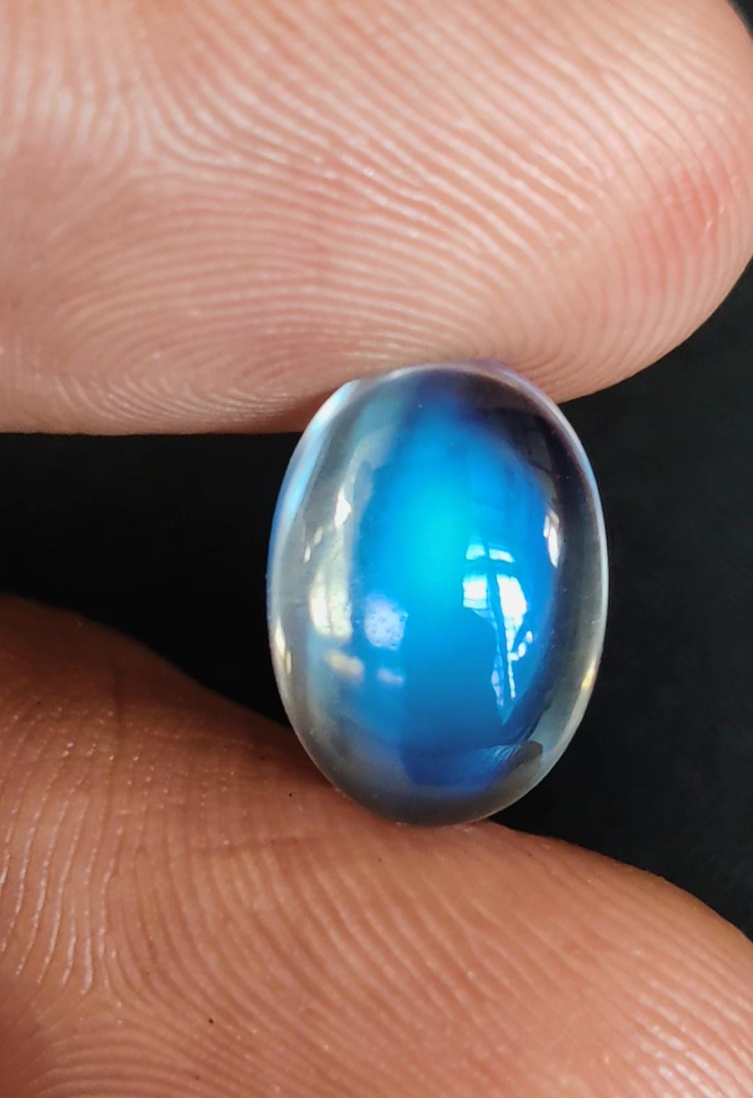 Royal Blue Moonstone 100% Natural Very Sharp Blue Sheen/ Flashy Amazing ...