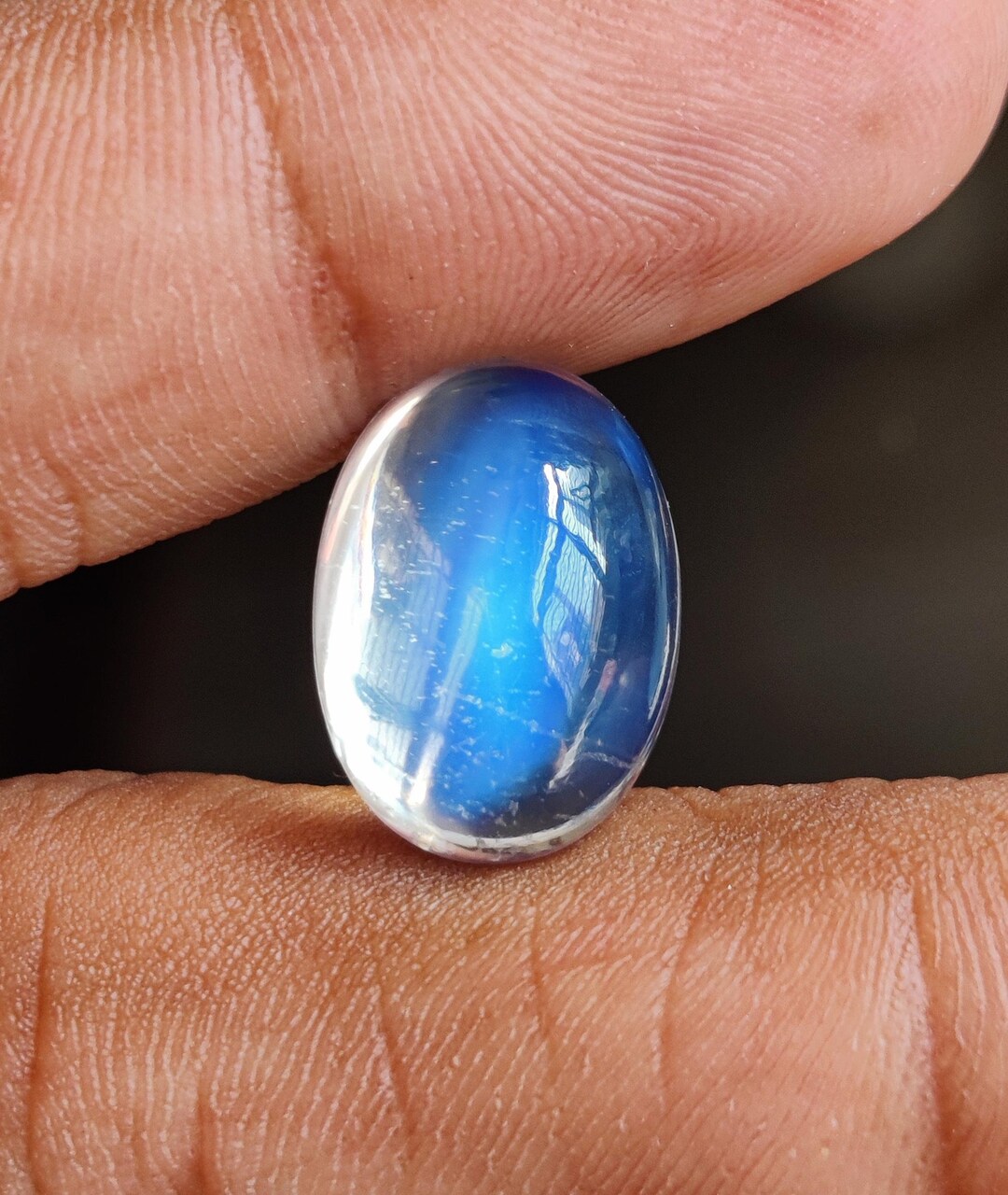 Rainbow Moonstone, Natural Blue Moonstone, Rare Gemstone, Loose ...