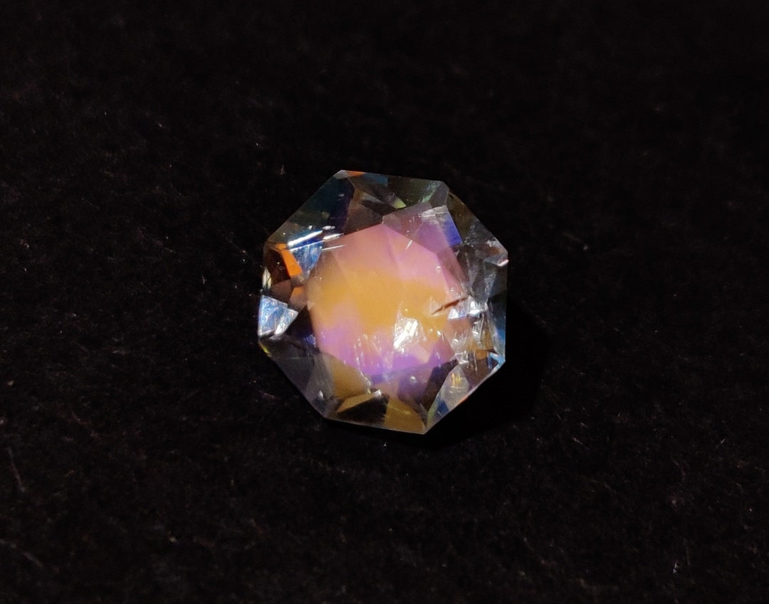 Rainbow Andesine( Labradorite )multi Color Unique Stone Hexagon Shape ...