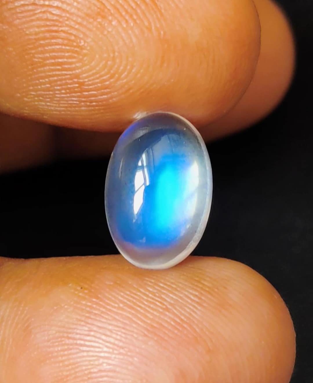 Royal Blue Moonstone 100% Natural Very Sharp Blue Sheen/ Flashy Amazing ...