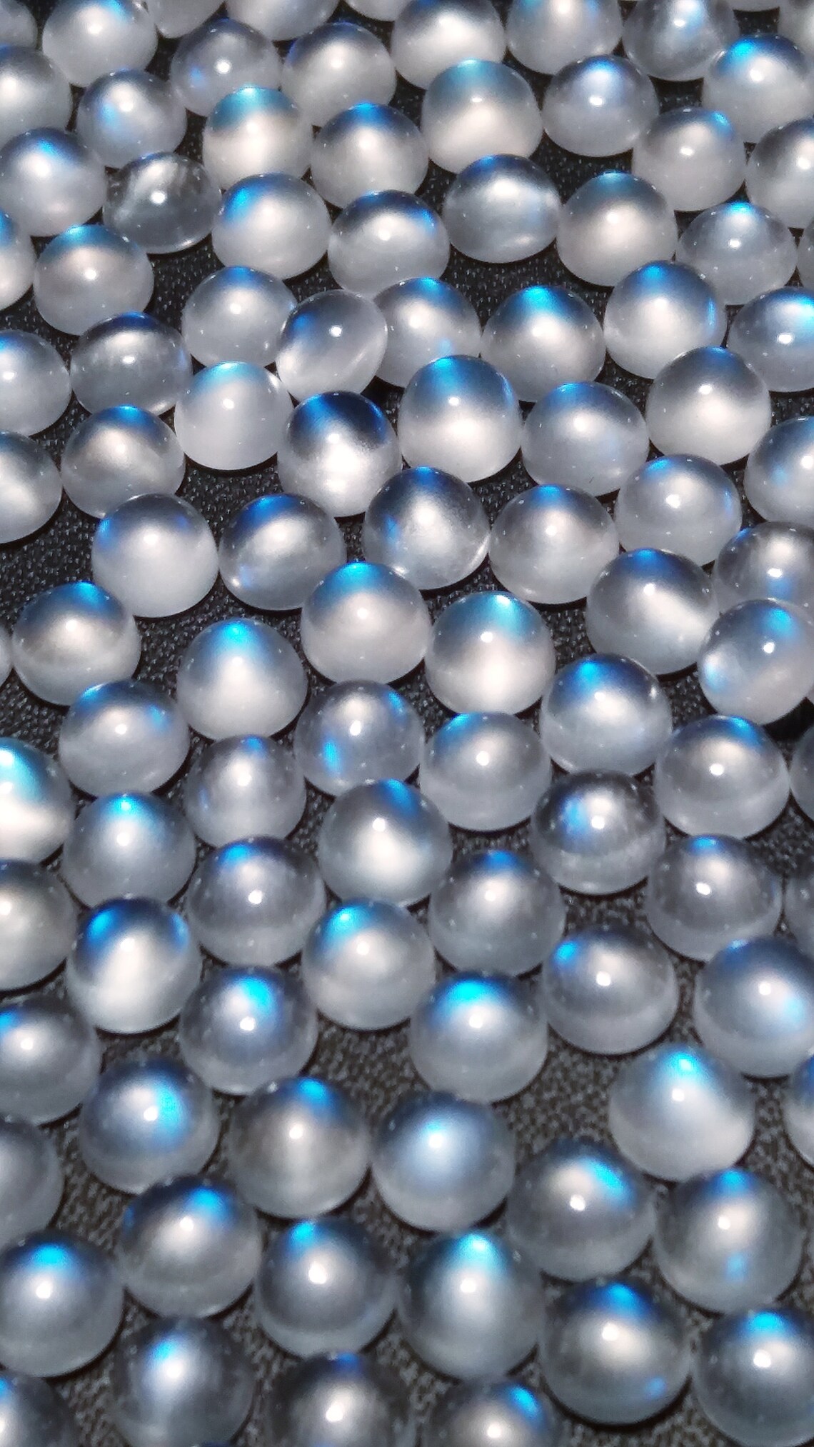 Royal Blue Moonstone Milky 100% Natural Moonstone Very Sharp Blue Sheen ...