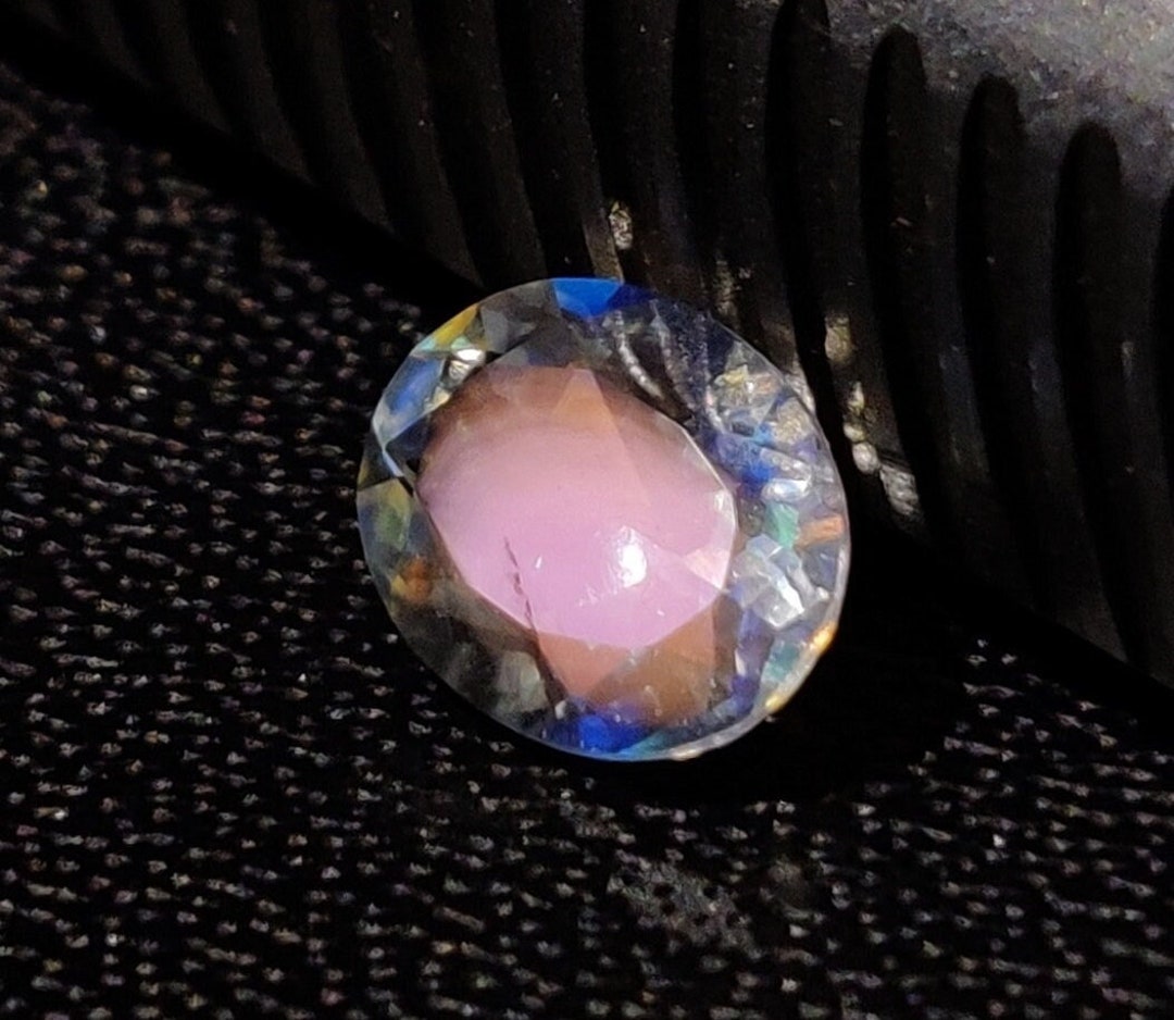 Rainbow Andesine Labradorite Pink Color Fire Unique Stone Oval Shape ...