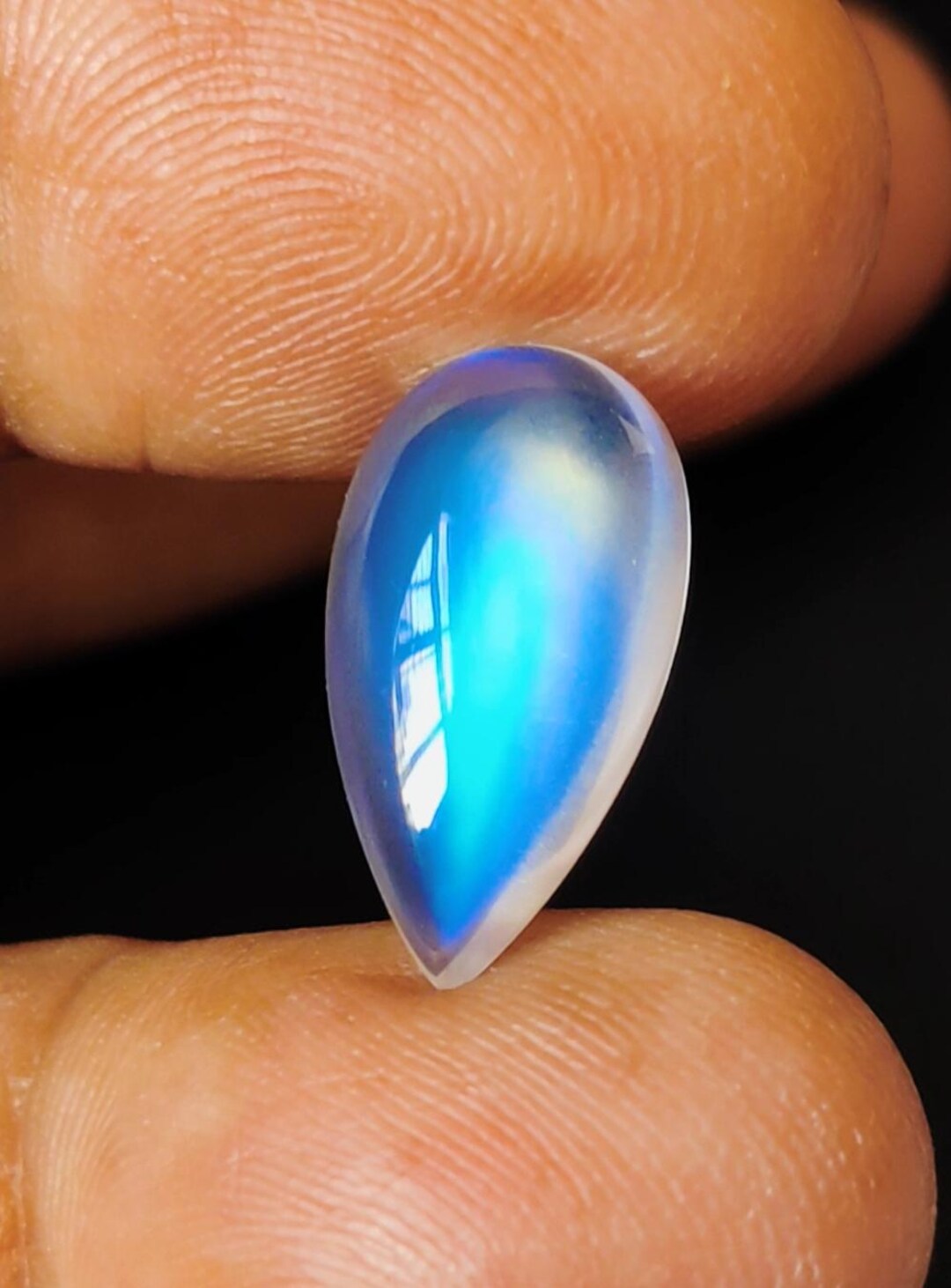 Royal Blue Moonstone 100% Natural Very Sharp Blue Sheen/ Flashy Amazing ...