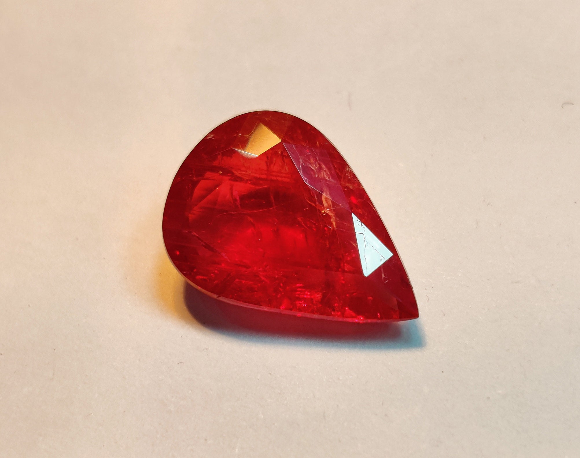 Natural Ruby Earth Mined Red Colour 100 % Natural No Heat No Treatment ...