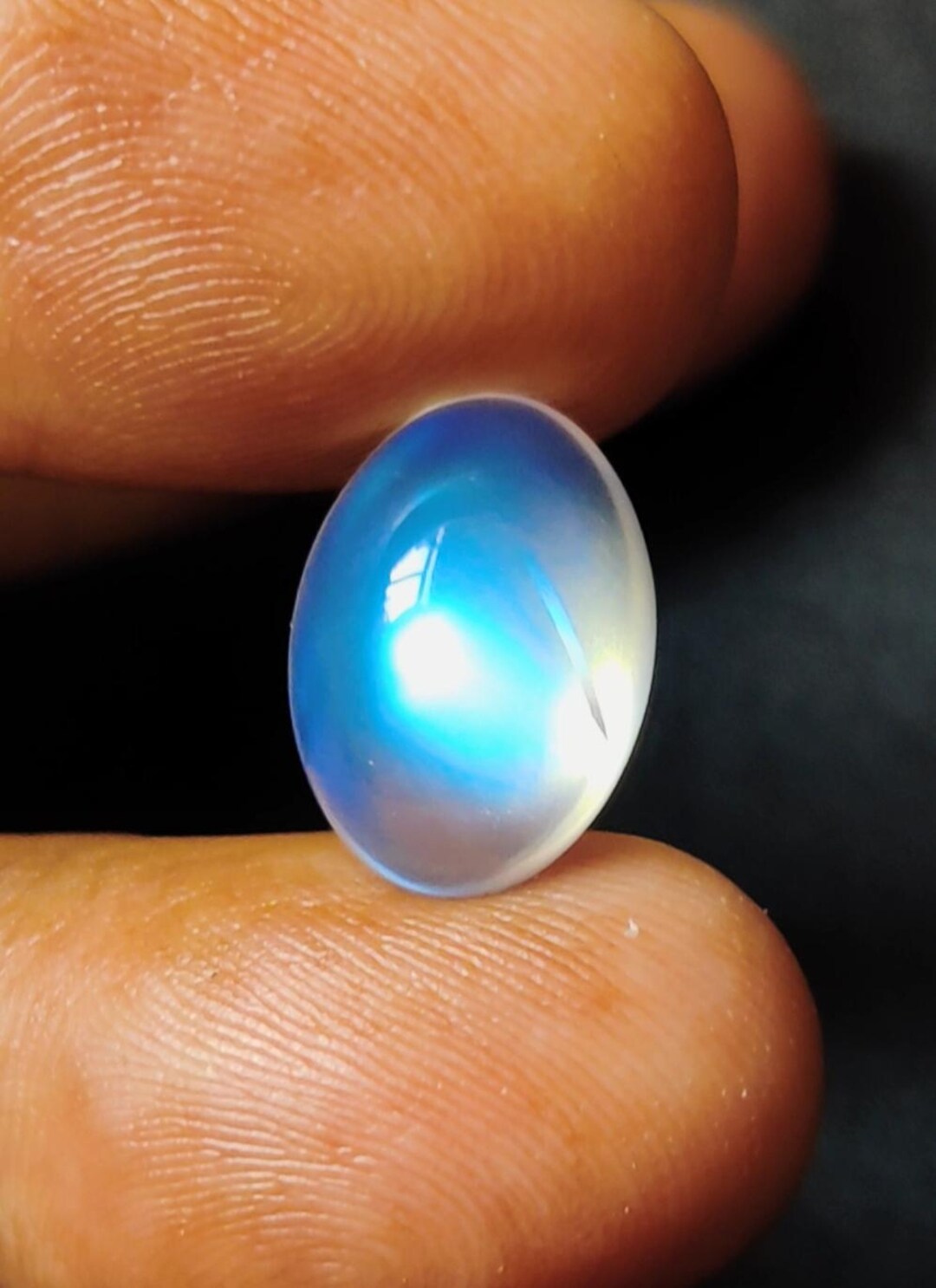 Blue Moonstone / Rainbow Moonstone 100 % Natural Moonstone Blue Flashy ...