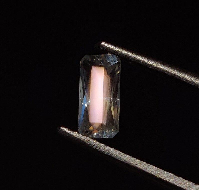 Rainbow Andesine : Pink Octagon Cut Gemstone, 0.56 Carat - Etsy