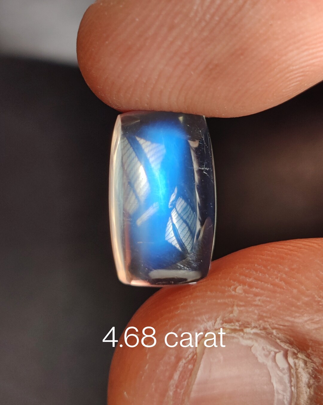 Royal Blue Moonstone 100 % Natural Moonstone Very Sharp Blue Flashy ...