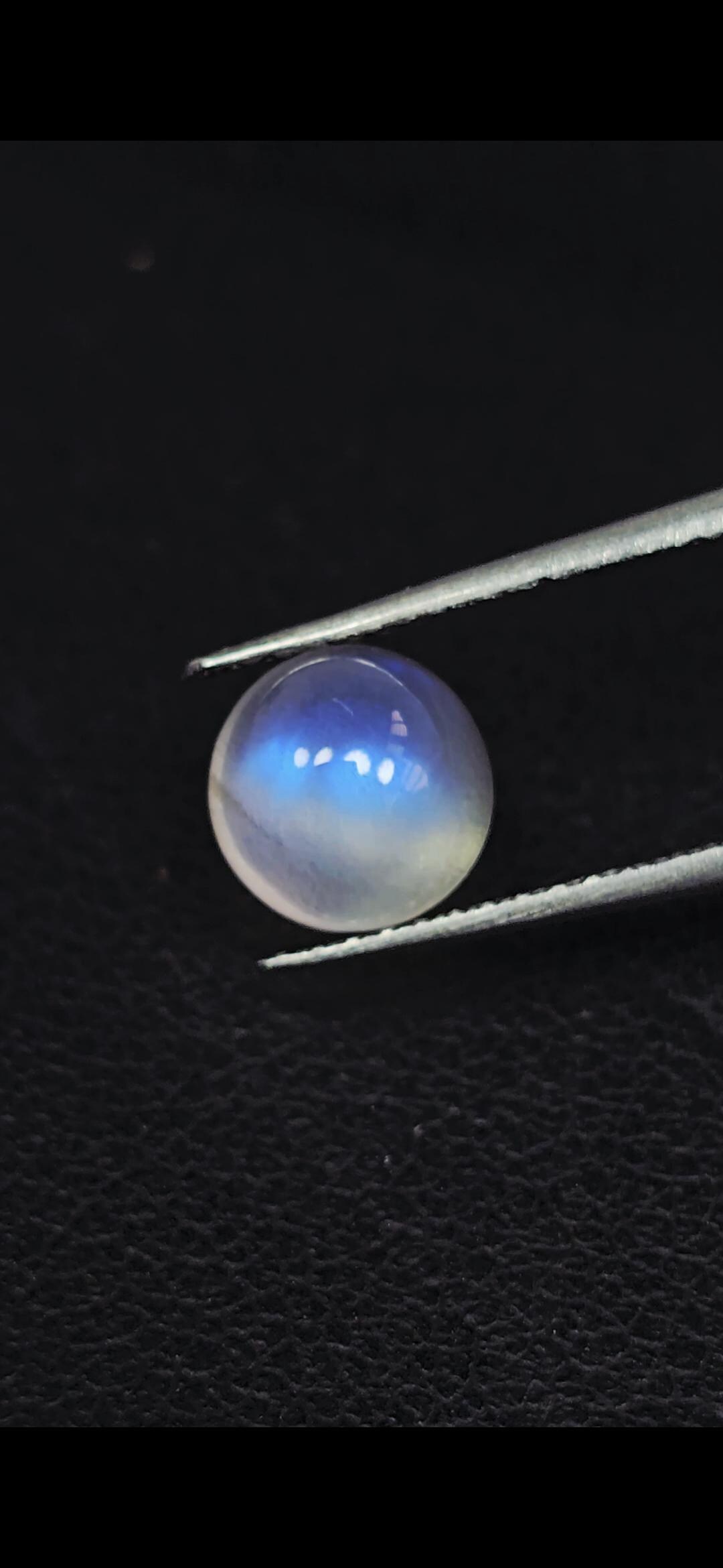 Natural Blue Moonstone Milky Rainbow 7.00 M.M. Round Shape Moonstone ...