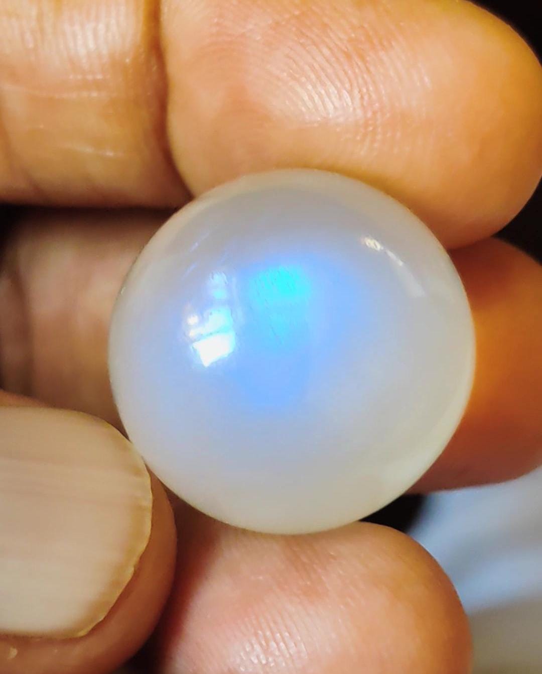 Blue Moonstone Milky Rainbow Sphere Biggest Size 20X20 M.M Smooth With ...