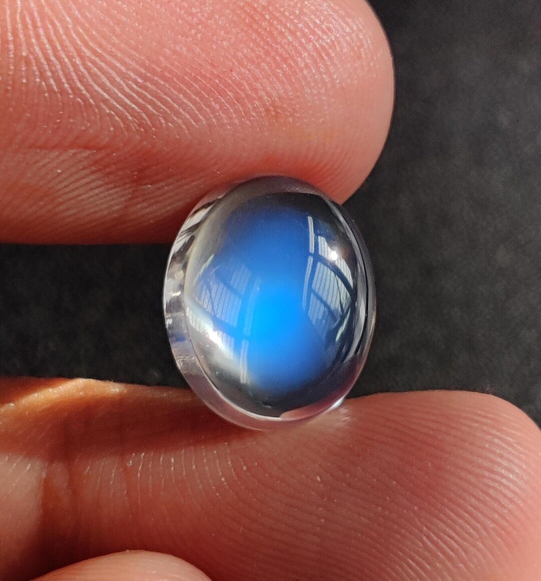 Royal Blue Moonstone Stunning AAAAA+ Quality Clean Stone With Sharp ...