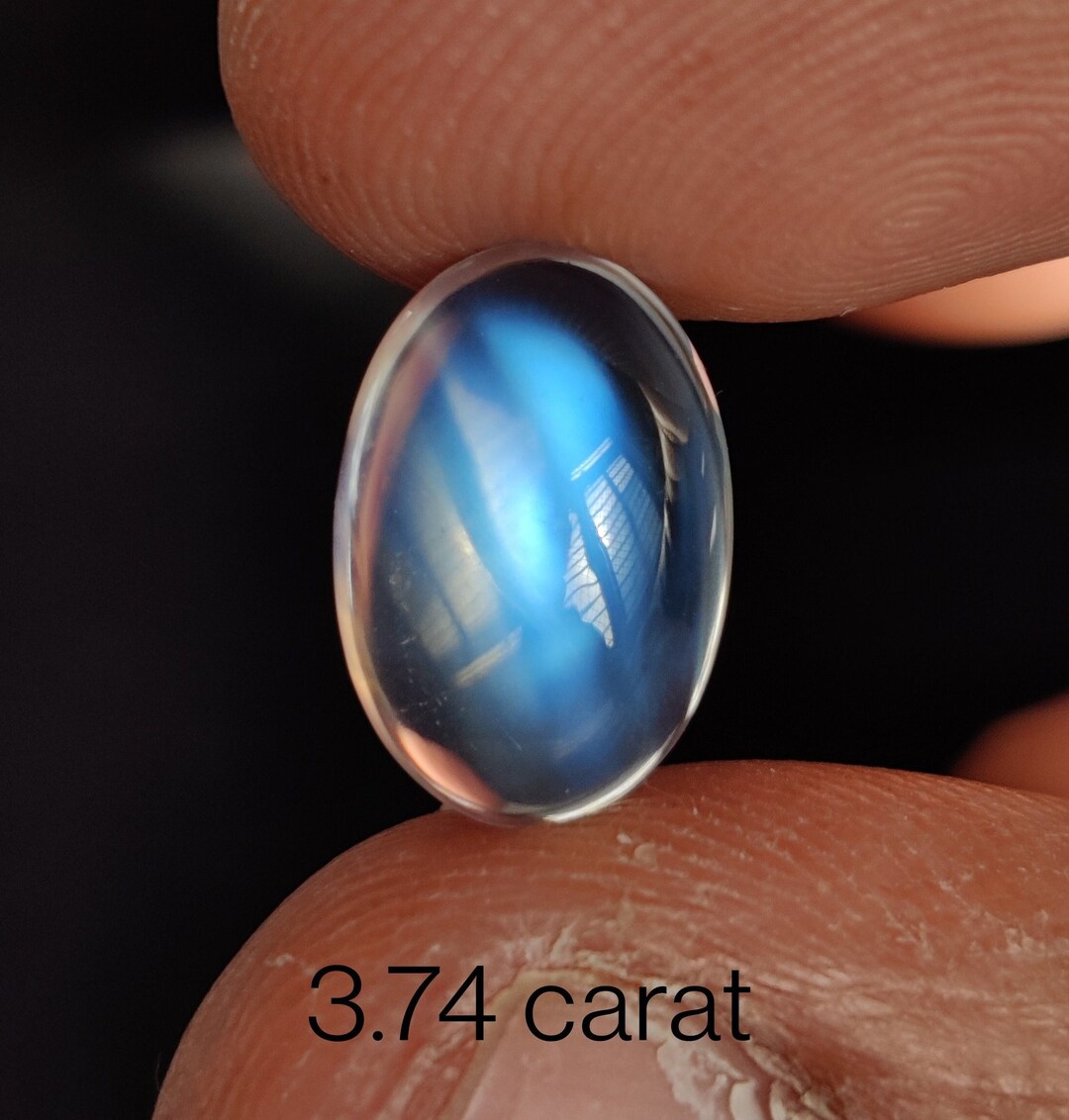 Royal Blue Moonstone 100 % Natural Moonstone Very Sharp Blue - Etsy