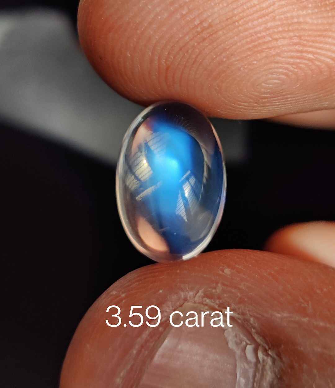 Royal Blue Moonstone 100 % Natural Moonstone Very Sharp Blue Flashy ...