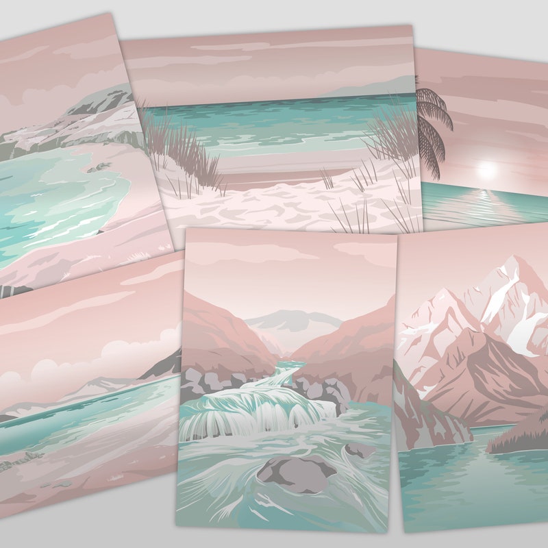 Seaside Postcards - Etsy