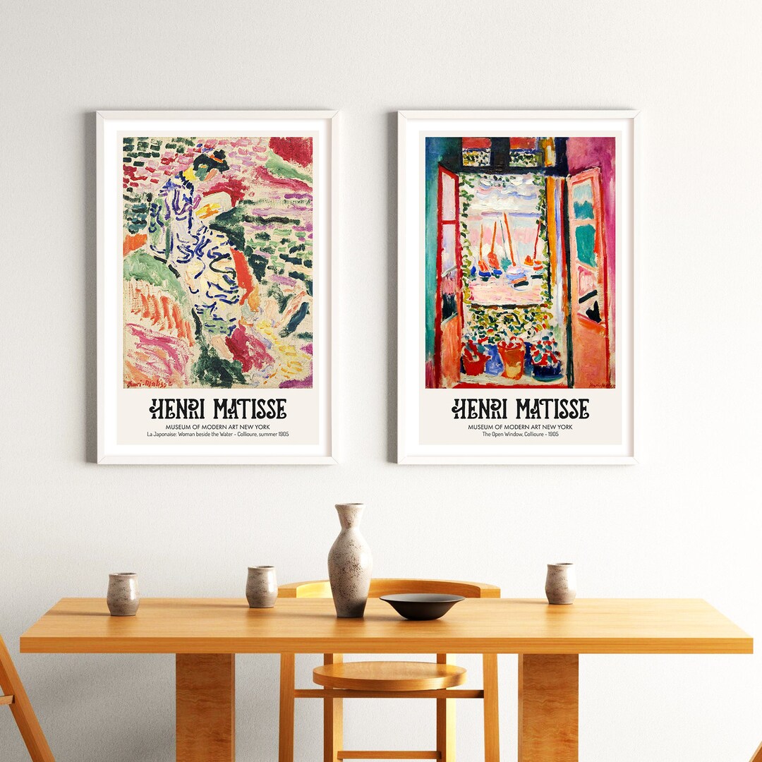 Matisse Print Set of 2, Henri Matisse Art, Abstract Painting, Digital ...