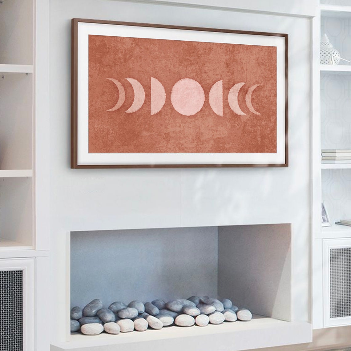 4K Frame TV Art Moon Wall Decor Moon Phases Wall Art Moon - Etsy