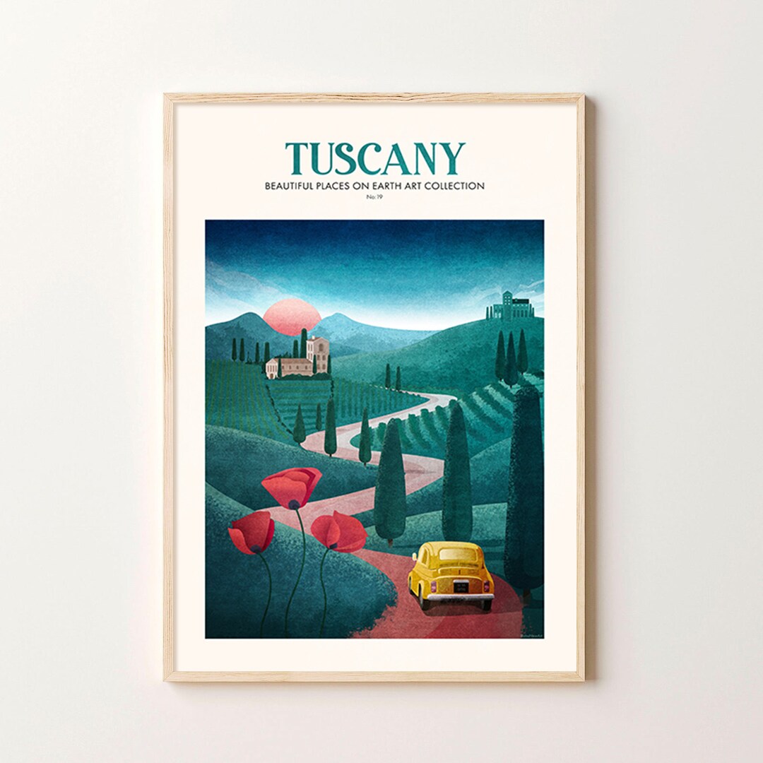 Tuscany Wall Prints, Tuscany Painting on Canvas, Neutral Tuscany Print ...
