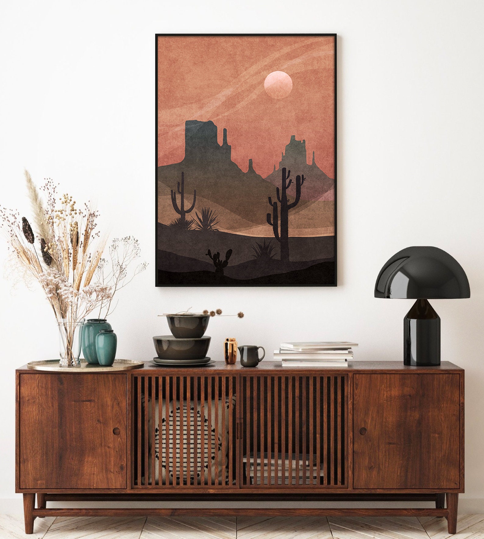 Western Sunset Wall Art Desert Wall Art Western Wall Art - Etsy