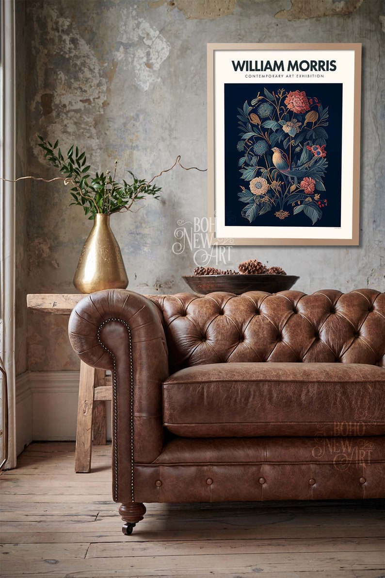 Set of 6 William Morris Poster Print, Art Nouveau Print, Exhibition ...