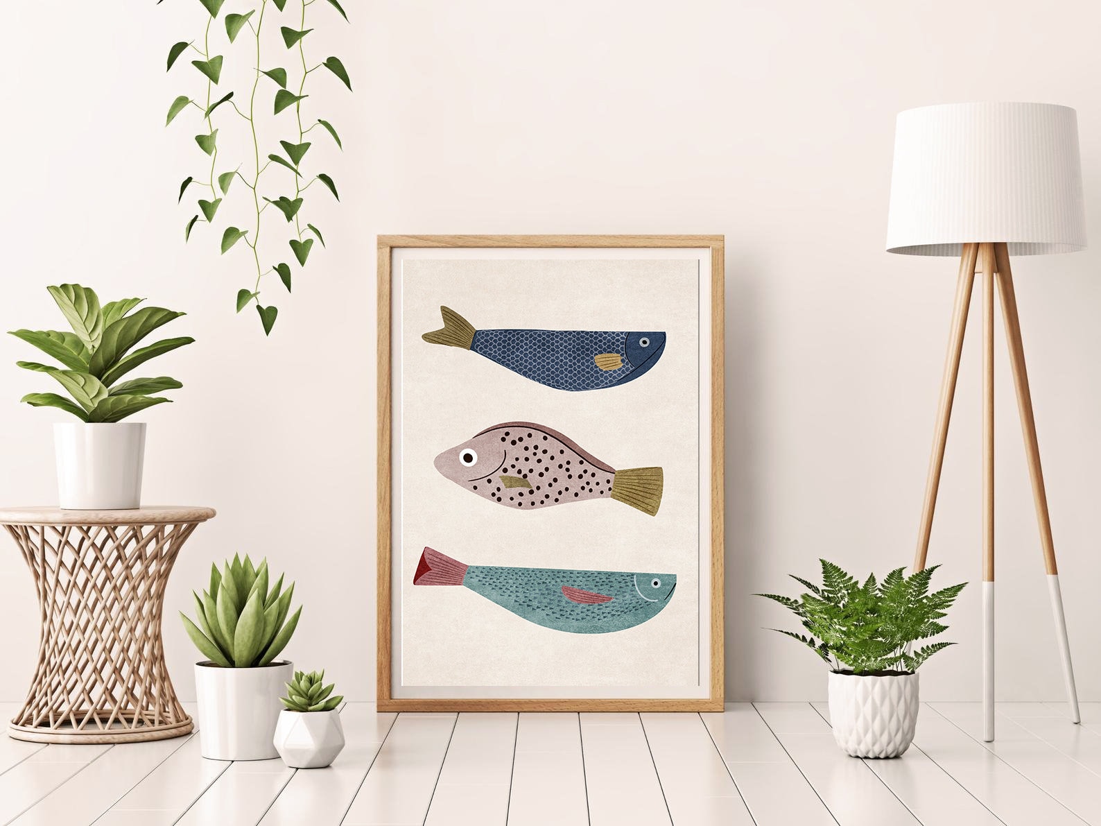 Ocean Life, Fish Digital Print, Nursery Decor, Baby Wall Art, Fish ...