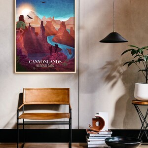 Utah Canyonlands Poster | National Park Print | Vintage Travel Poster ...