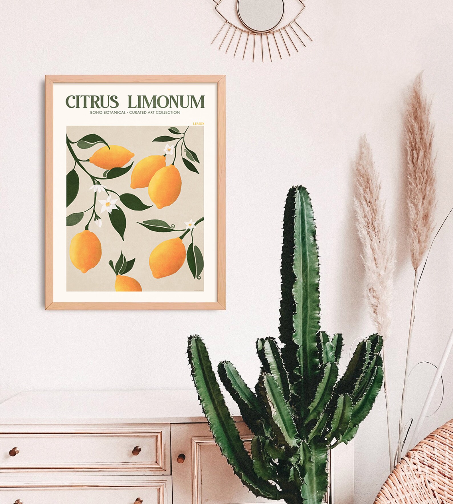 Set of 3 Citrus Art Fruit Market Print Kitchen Wall Art | Etsy
