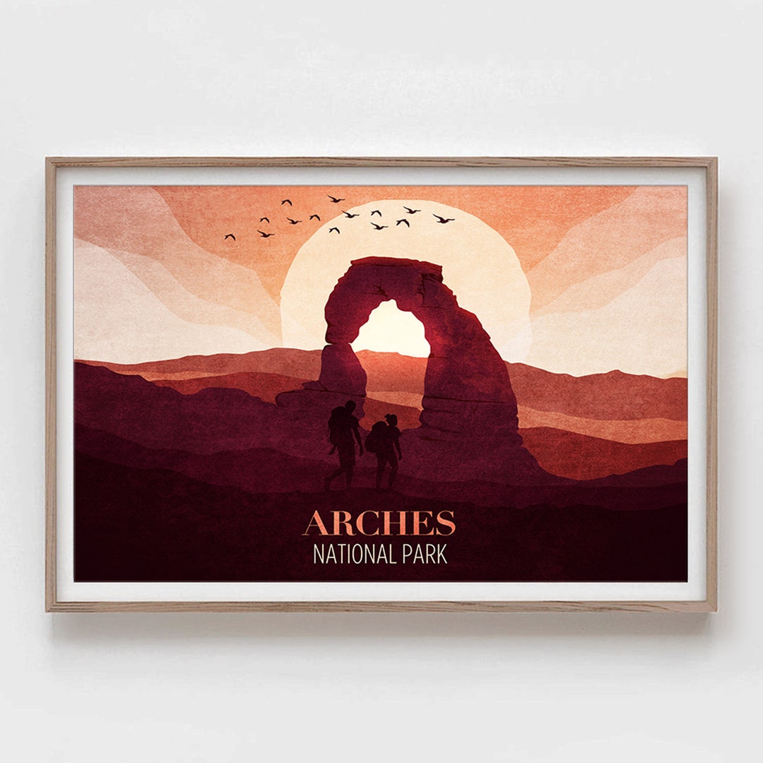 Arches National Park Poster, Arches Wall Art, National Park Poster ...
