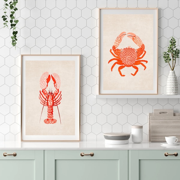 Red Crab - Etsy