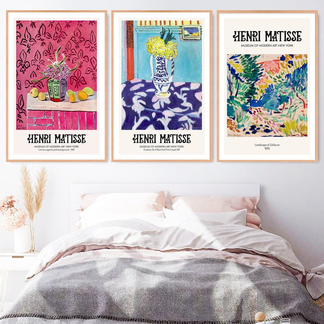 Matisse Print Set of 3, Henri Matisse Art, Abstract Painting, Digital ...