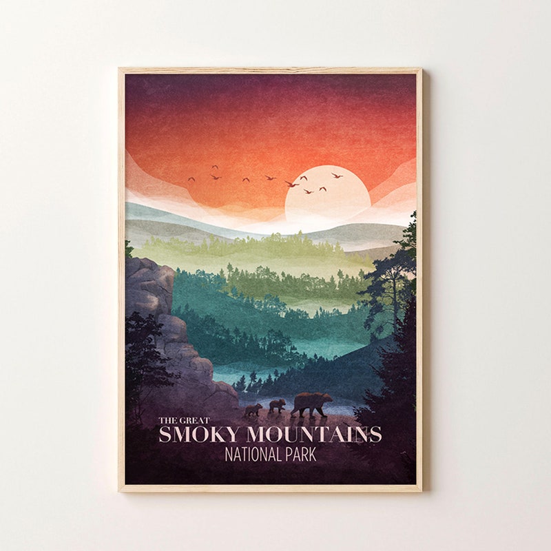Smoky Mountains Poster - Etsy