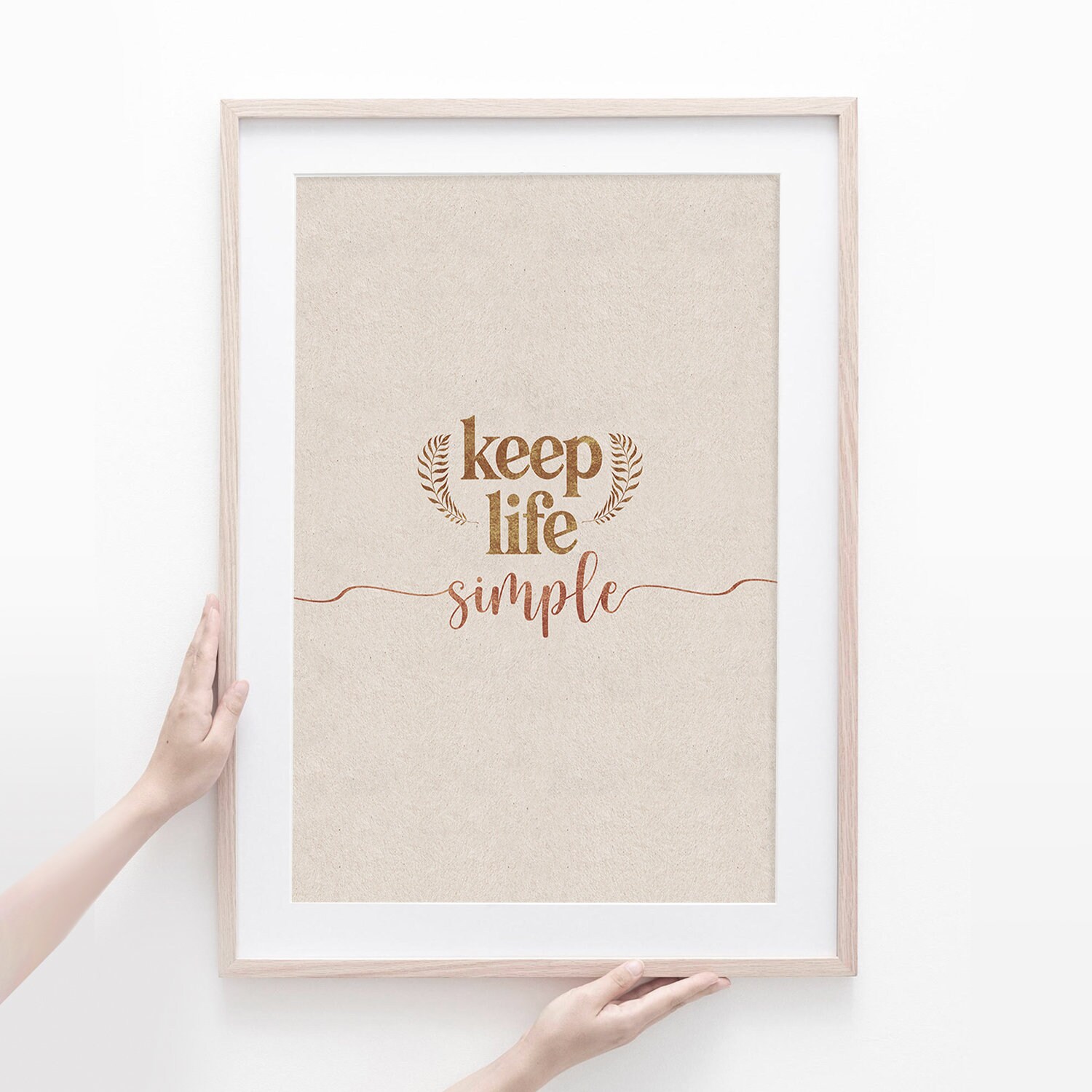 Keep Life Simple Printable Art, Inspirational Quotes, Motivational ...