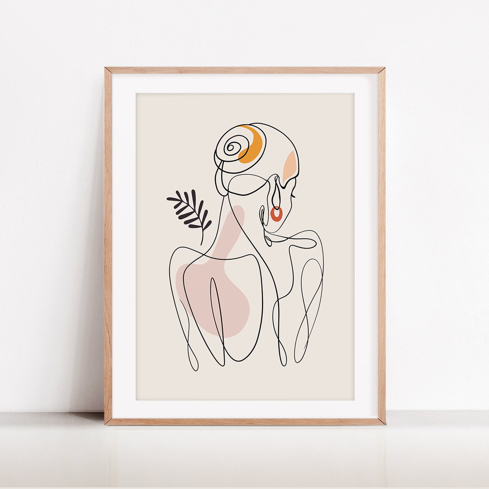Female Line Drawing Modern Minimalist Classy Elegant Abstract - Etsy