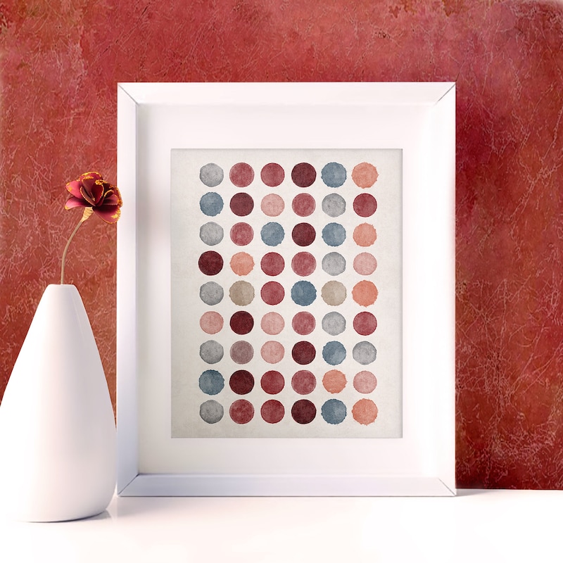 Polka Dot Wall Art - Etsy