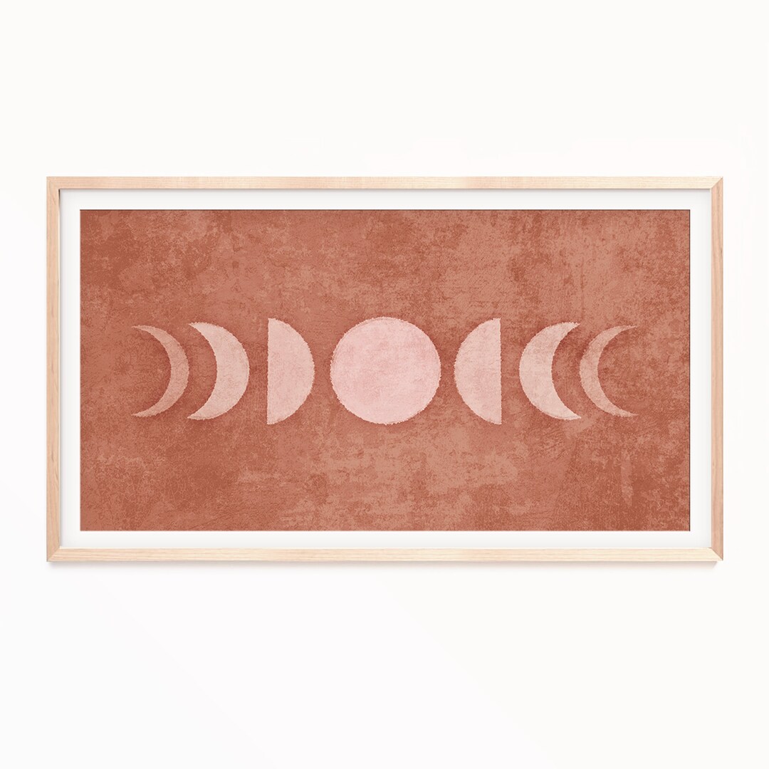 4K Frame TV Art, Moon Wall Decor, Moon Phases Wall Art, Moon Picture ...