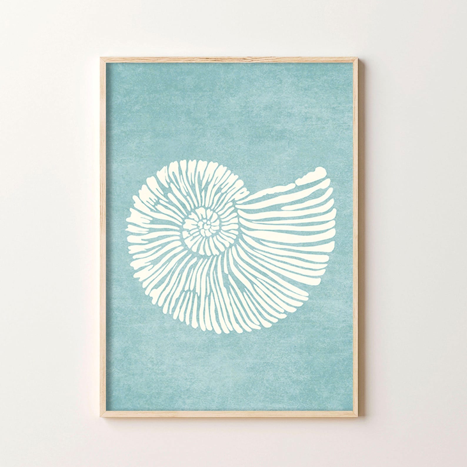 Watercolor Seashell Art Prints, Seashell Painting, Nautical Ocean Wall ...