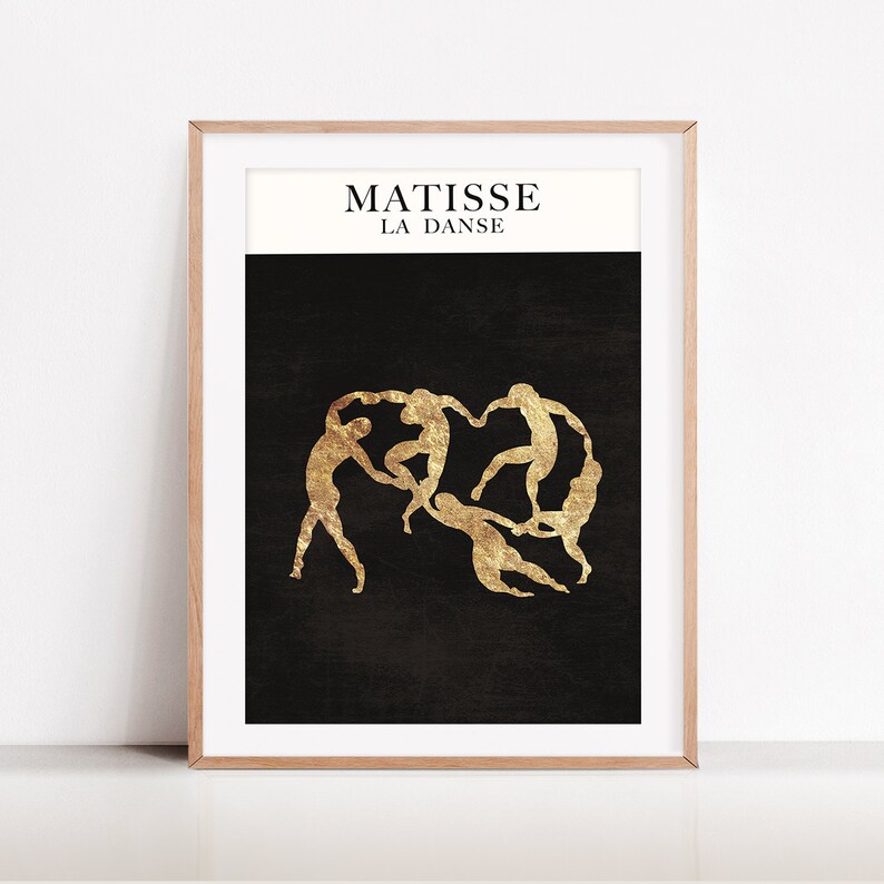 Matisse Poster, Matisse Art Print, Yellow Matisse Dance Poster, Matisse ...
