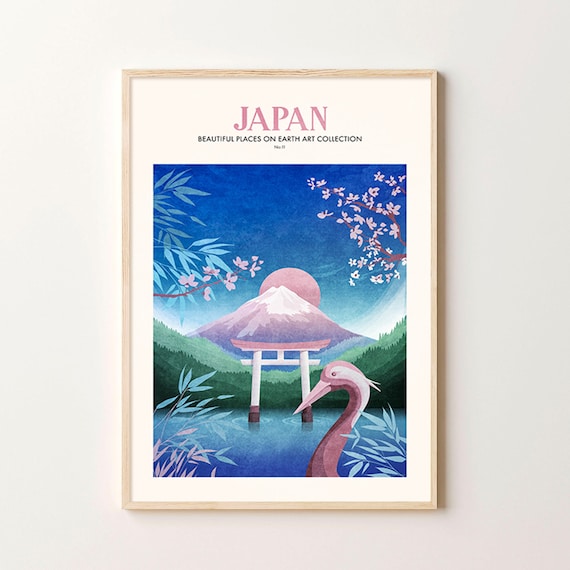 Japan Digital Wall Art Japan Travel Poster Japan Print - Etsy