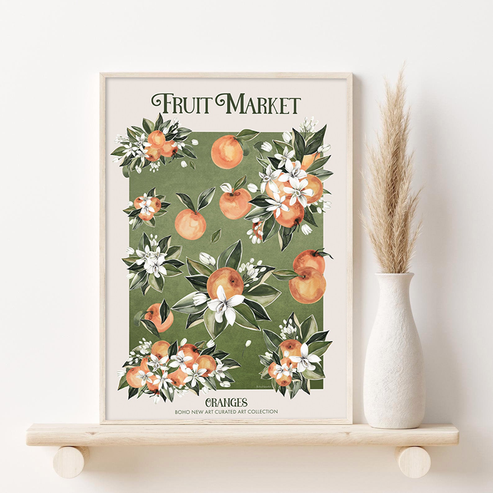 Kitchen Fruit Market Poster, Orange Poster, Vintage Food Posters ...