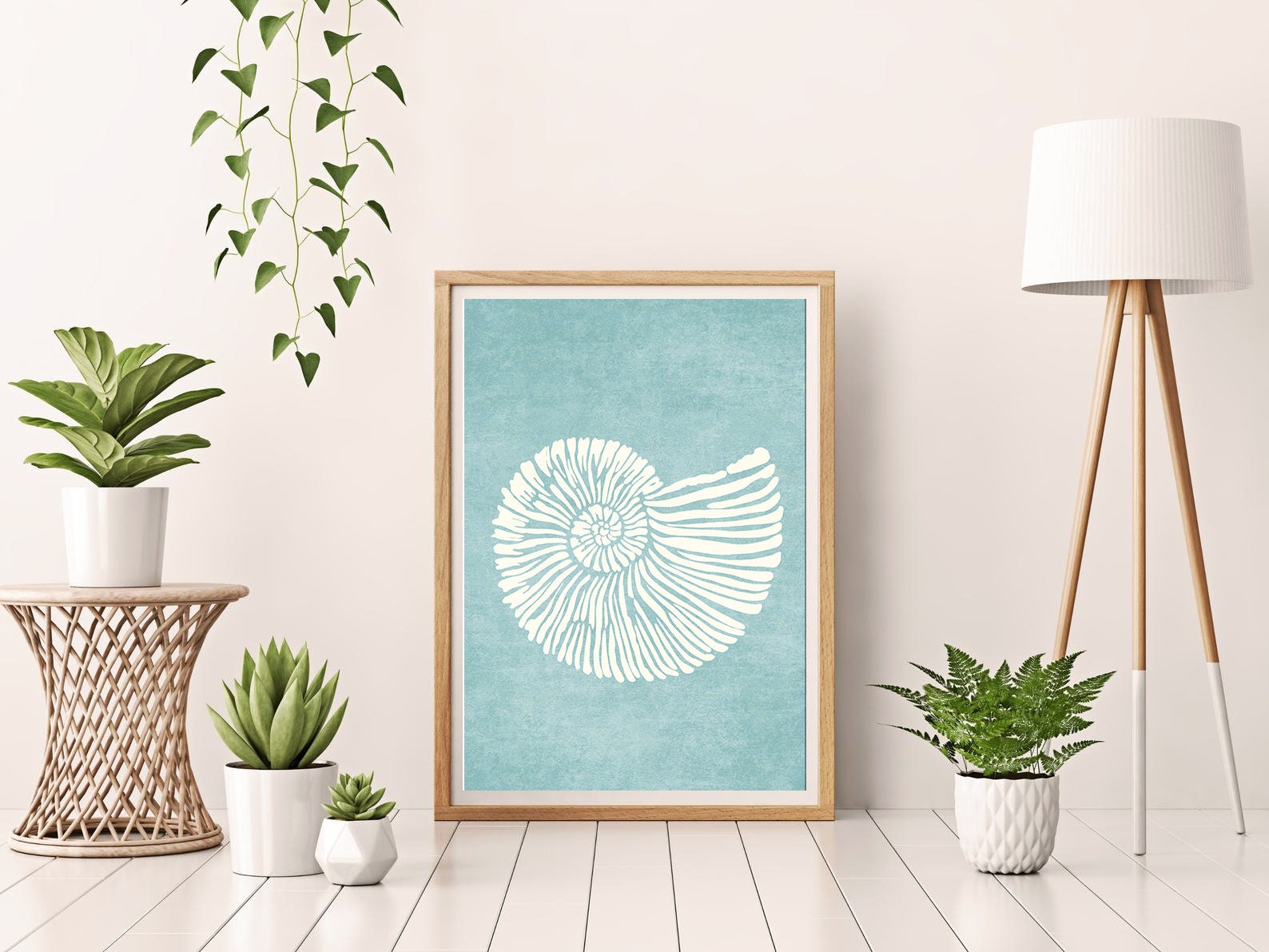 Watercolor Seashell Art Prints, Seashell Painting, Nautical Ocean Wall ...