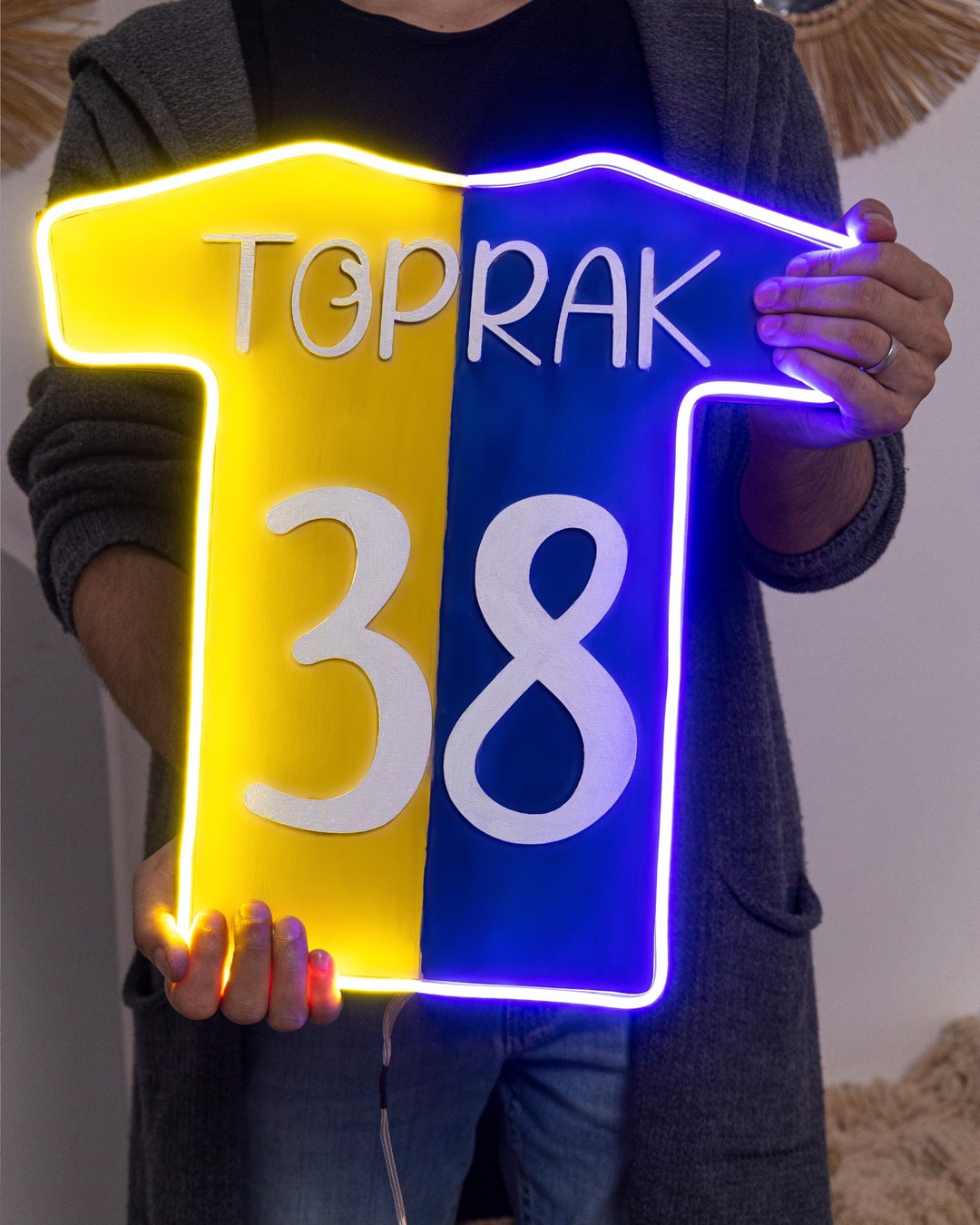 Football Jersey Neon, Football Team Neon, Christmas Neon Sign, Name ...