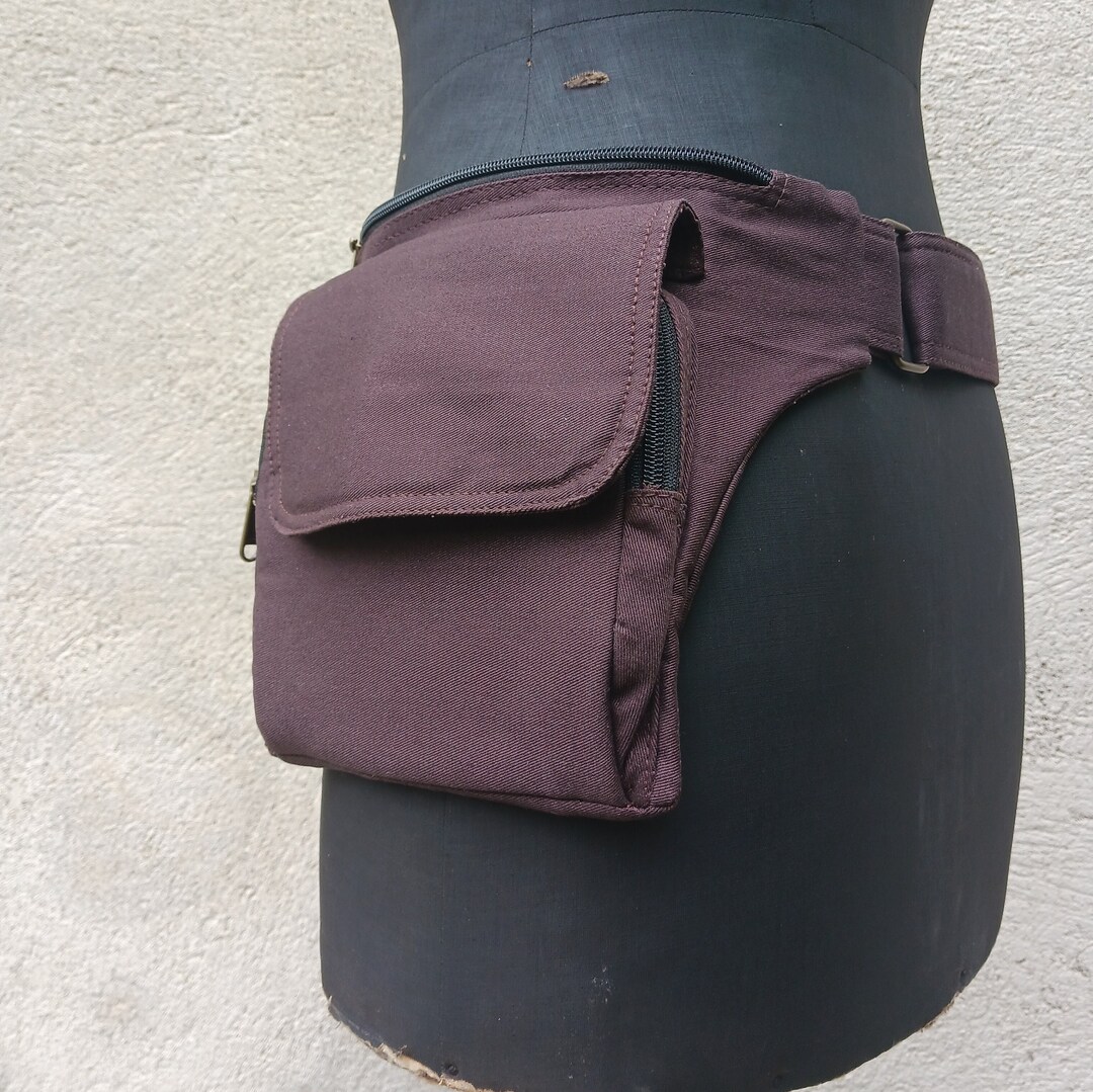 Plain Cotton Satchel, Pocket Belt, Multi-pocket Utility Belt, Cotton ...