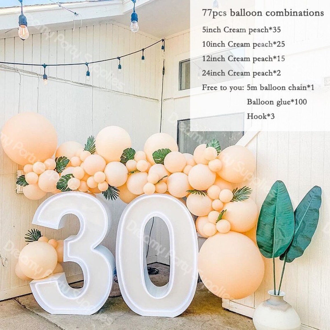 77pcs Blush Balloons Garland Arch 30th Birthday Decorations - Etsy France