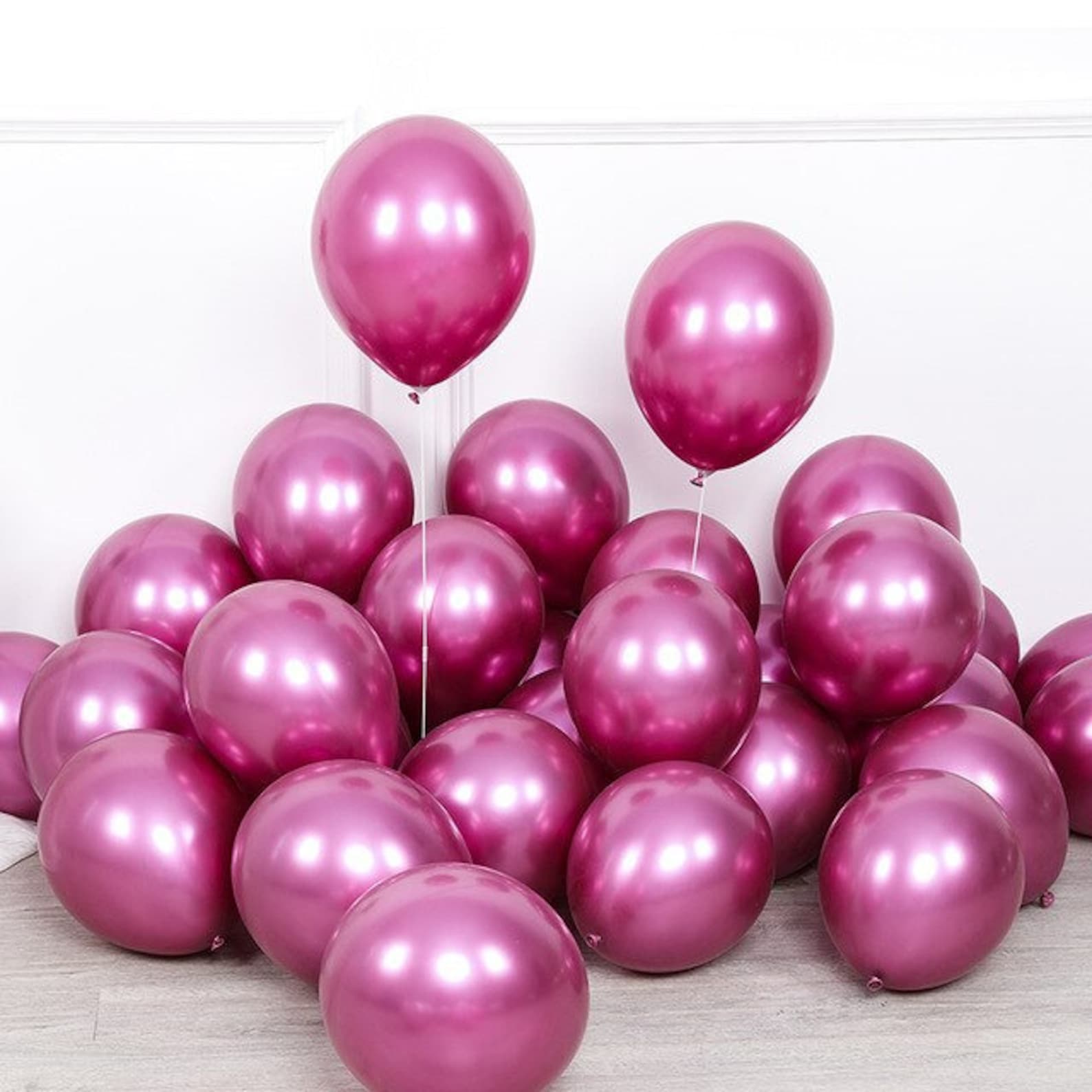 139pcs Metallic Rose Pink Balloons Arch Chrome Gold Leaves - Etsy